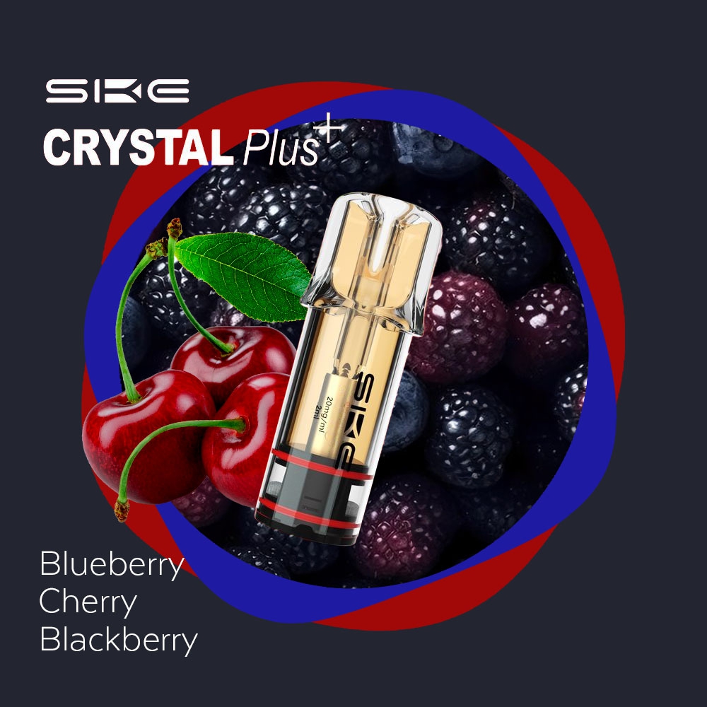 SKE Crystal Bar Plus Pods - Blueberry Cherry Blackberry (2er Pack ...