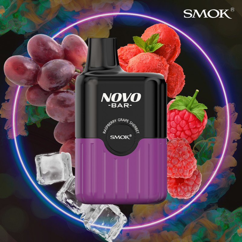 Smok Novo Bar 600 - Raspberry Grape Sherbet günstig | Hookahaus Großhandel